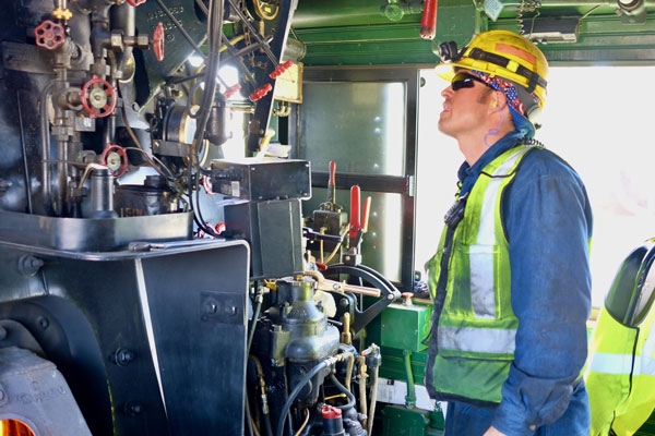 Inside the Cab of Big Boy 4014 - Sheldrake Press